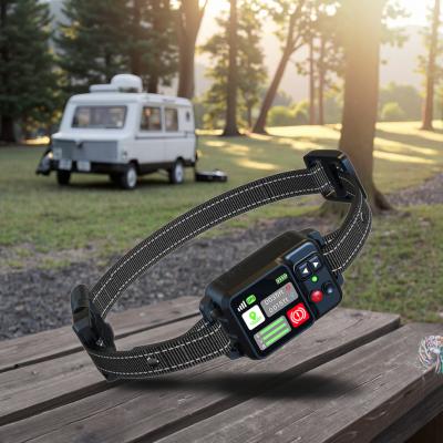 China Smart GPS Pet Fence Dog Collar IPX7 Waterproof Rechargeable Wireless Anti Lost Training 800m Range for sale