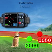 China Smart GPS Pet Fence Dog Collar IPX7 Waterproof Rechargeable Wireless Anti Lost Training 800m Range for sale