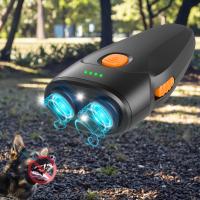 China Outdoor Ultrasonic Dog Repeller with LED Flashlight Handheld Electric Shock Control Device Model Q03 for sale