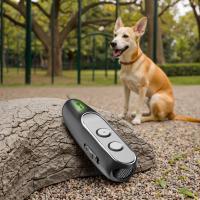 China Eco-friendly Ultrasonic Dog Repeller IP67 Waterproof Bark Control Training Device 20h Battery for sale