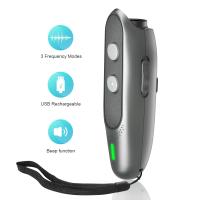 China Eco-friendly Ultrasonic Dog Repeller IP67 Waterproof Bark Control Training Device 20h Battery for sale