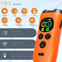 China USB Rechargeable Handheld Ultrasonic Dog Bark Deterrent IP67 Waterproof 20H Battery for sale