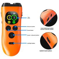 China USB Rechargeable Handheld Ultrasonic Dog Bark Deterrent IP67 Waterproof 20H Battery for sale