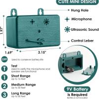 China Ultrasonic Dog Bark Deterrent Device 50FT Range 3 Modes IP67 Waterproof Safe Training Tool for sale