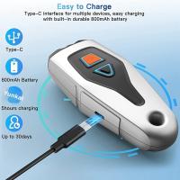 China Dual Probe Ultrasonic Dog Repeller with LED Light IP67 Waterproof Rechargeable Anti Barking Training Device Handheld for sale