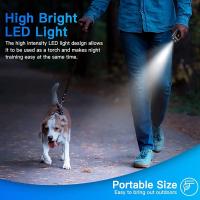 China Dual Probe Ultrasonic Dog Repeller with LED Light IP67 Waterproof Rechargeable Anti Barking Training Device Handheld for sale