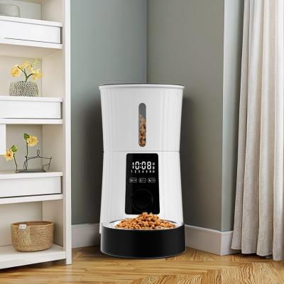 China Intelligent Automatic Pet Feeder Stainless Steel Timed Dispenser 5L Capacity for Cats Dogs for sale