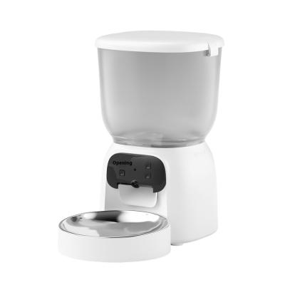 China 4L Smart Automatic Pet Feeder with Timed Feeding 110-240V Eco-Friendly PP Material for Dogs Cats for sale