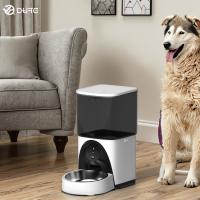 China WiFi Smart Pet Feeder 4.5L Large Capacity Microchip Control Eco-Friendly Plastic Dog Bowl Charge Powered Remote Dispenser for sale