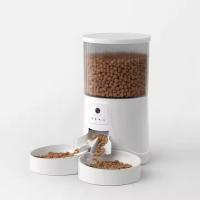 China 4L Dual Automatic Pet Feeder with 1080P Camera Voice Control Timed Feeding for Cats Dogs for sale