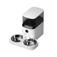 China 5L Automatic Pet Feeder Double Bowl Large Capacity Cat Dog Feeder Remote Video Timing Charging IPX5 for sale