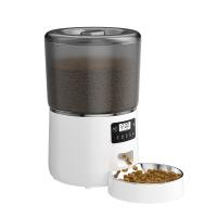 China 4L Automatic Pet Feeder Stainless Steel Plastic Timed Dry Food Dispenser for Dogs Cats with LCD Display IPX5 for sale