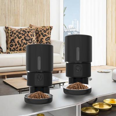China Intelligent Automatic Pet Feeder Stainless Steel Cat Dog Food Dispenser Timed Remote Control 5L Capacity for sale