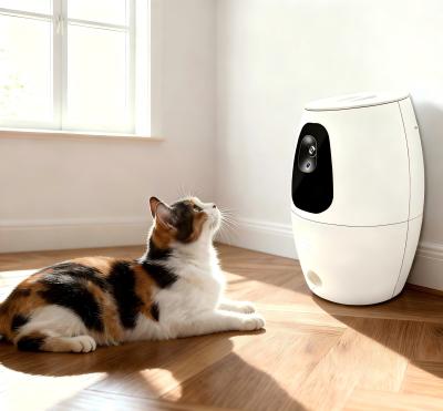China Smart Chargeable Remote Control Automatic Pet Feeder Timed Dog Food Dispenser Plastic 5L for sale