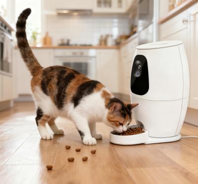 China Timed Smart Automatic Pet Feeder for Dogs Cats Eco-Friendly Stainless Steel Plastic Remote Control 5L Capacity for sale