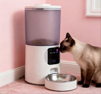 China Smart Automatic Pet Feeder with Remote Control Timed Food Dispenser for Cats Dogs 5L Capacity for sale
