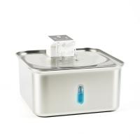 China 7L Stainless Steel Rechargeable Pet Water Dispenser Automatic Dog Cat Bowl Eco Friendly IPX5 for sale