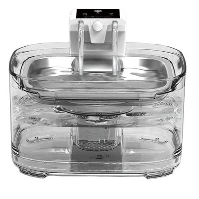 China 4.5L Automatic Pet Water Feeder Eco-Friendly Plastic Stainless Steel Waterproof Cat Dog Drinking Bowl Unplugged for sale