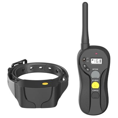 China Portable Electric Dog Training Collar Remote Shock Collar for Small to Large Dogs Durable Plastic 1000m Range for sale