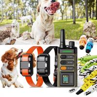 China Professional Dog Training Collar with Color Screen IPX7 Waterproof Rechargeable TPU ABS Anti Barking Smart Collar for sale