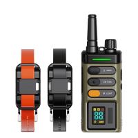 China Professional Dog Training Collar with Color Screen IPX7 Waterproof Rechargeable TPU ABS Anti Barking Smart Collar for sale