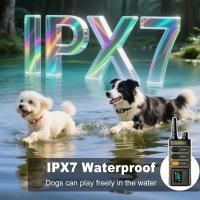 China Professional Dog Training Collar with Color Screen IPX7 Waterproof Rechargeable TPU ABS Anti Barking Smart Collar for sale