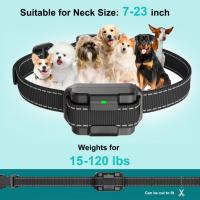 China Intelligent Remote Control Dog Training Collar IPX7 Waterproof Adjustable Color Screen Eco Friendly ABS for sale