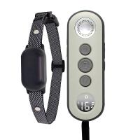 China Rechargeable Waterproof Dog Trainer Neck Ring Electrostatic Remote Control Outdoor Pet Training Barking Collar for sale