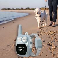 China Rechargeable IPX7 Waterproof USB Dog Training Collar with Shock Bark Control for Small to Large Dogs for sale