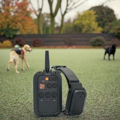 China IPX7 Waterproof Dog Training Collar 900m Remote Rechargeable Nylon Bark Control for sale