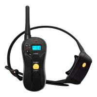 China Waterproof Rechargeable Dog Training Collar 3000 Ft Remote Beep Vibration Shock Modes Nylon for sale