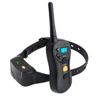 China Waterproof Rechargeable Dog Training Collar 3000 Ft Remote Beep Vibration Shock Modes Nylon for sale