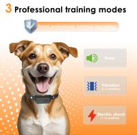 China Rechargeable 1640ft Smart Dog Training Collar IP67 Waterproof Nylon ABS Anti Bark Remote Control for sale