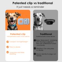 China Rechargeable Waterproof Dog Training Collar IP67 Vibration Anti Bark Stop Device Eco Friendly Plastic ABS M1 for sale