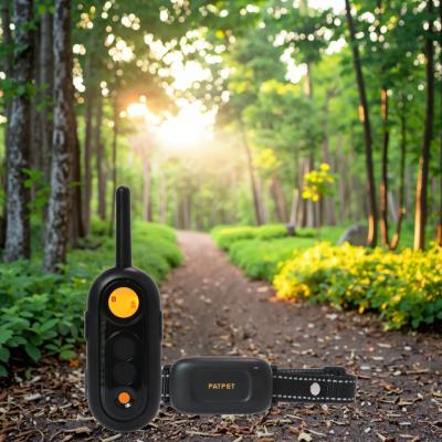 China IPX7 Waterproof Rechargeable Dog Training Collar with Beep Vibration Shock Modes Eco-Friendly Nylon PC for sale