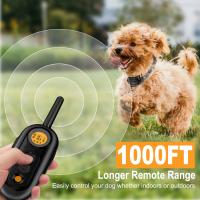 China IPX7 Waterproof Rechargeable Dog Training Collar with Beep Vibration Shock Modes Eco-Friendly Nylon PC for sale