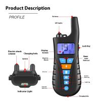 China Remote Dog Training Collar with Shock Beep Vibration IP67 Waterproof for Small to Large Dogs for sale