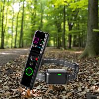 China IP67 Waterproof Rechargeable Dog Training Collar ABS Material 20h Battery Life Color Screen for sale