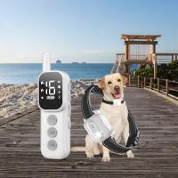 China Waterproof Rechargeable Dog Training Collar 800m Remote with Beep Vibration Shock IP67 for sale