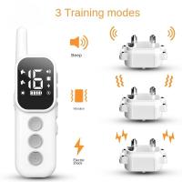 China Waterproof Rechargeable Dog Training Collar 800m Remote with Beep Vibration Shock IP67 for sale