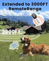 China Waterproof Rechargeable Dog Training Collar 800m Remote with Beep Vibration Shock IP67 for sale