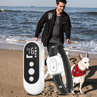 China Remote Dog Training Collar 1000m Range IP67 Waterproof Shock Vibration Beep Eco-Friendly Nylon ABS for sale