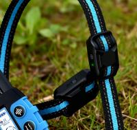 China Remote Control Smart Dog Bark Collar IPX7 Waterproof Rechargeable Nylon Plastic Anti-Bark Training Humane Safe for sale