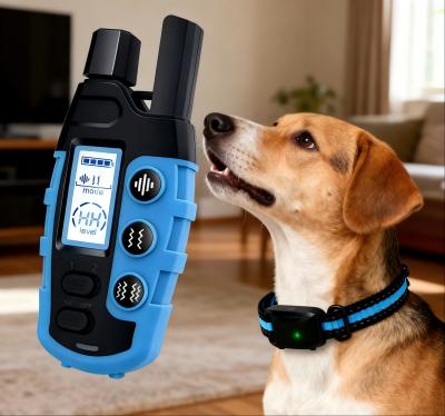 China Rechargeable Waterproof Dog Bark Collar IPX7 Remote Control Training Collar for Small to Large Dogs for sale