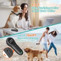 China Remote Control Dog Training Collar IPX7 Waterproof Rechargeable 800m Range Adjustable Modes for Large Dogs for sale