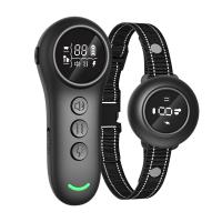 China Adjustable Smart Dog Training Collar Anti Bark 3 Modes Remote Rechargeable IPX7 Waterproof Nylon for sale