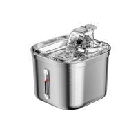 China Large Capacity 2.2L Intelligent Automatic Pet Water Dispenser 304 Stainless Steel Pet Fountain for sale