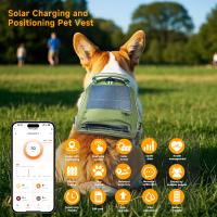 China Solar Powered Rechargeable Pet GPS Tracker with GPRS Real-Time Tracking IP67 Waterproof 4G Dog Collar for sale