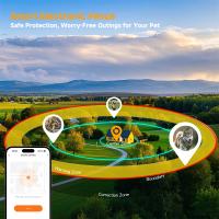 China Solar Powered Rechargeable Pet GPS Tracker with GPRS Real-Time Tracking IP67 Waterproof 4G Dog Collar for sale