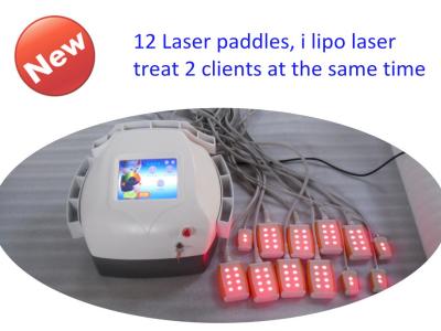 China Abs Plastic Lipo Laser Machine Body Slimming , Weight Loss Machine 12 Pads Diodes Lipo Laser for sale